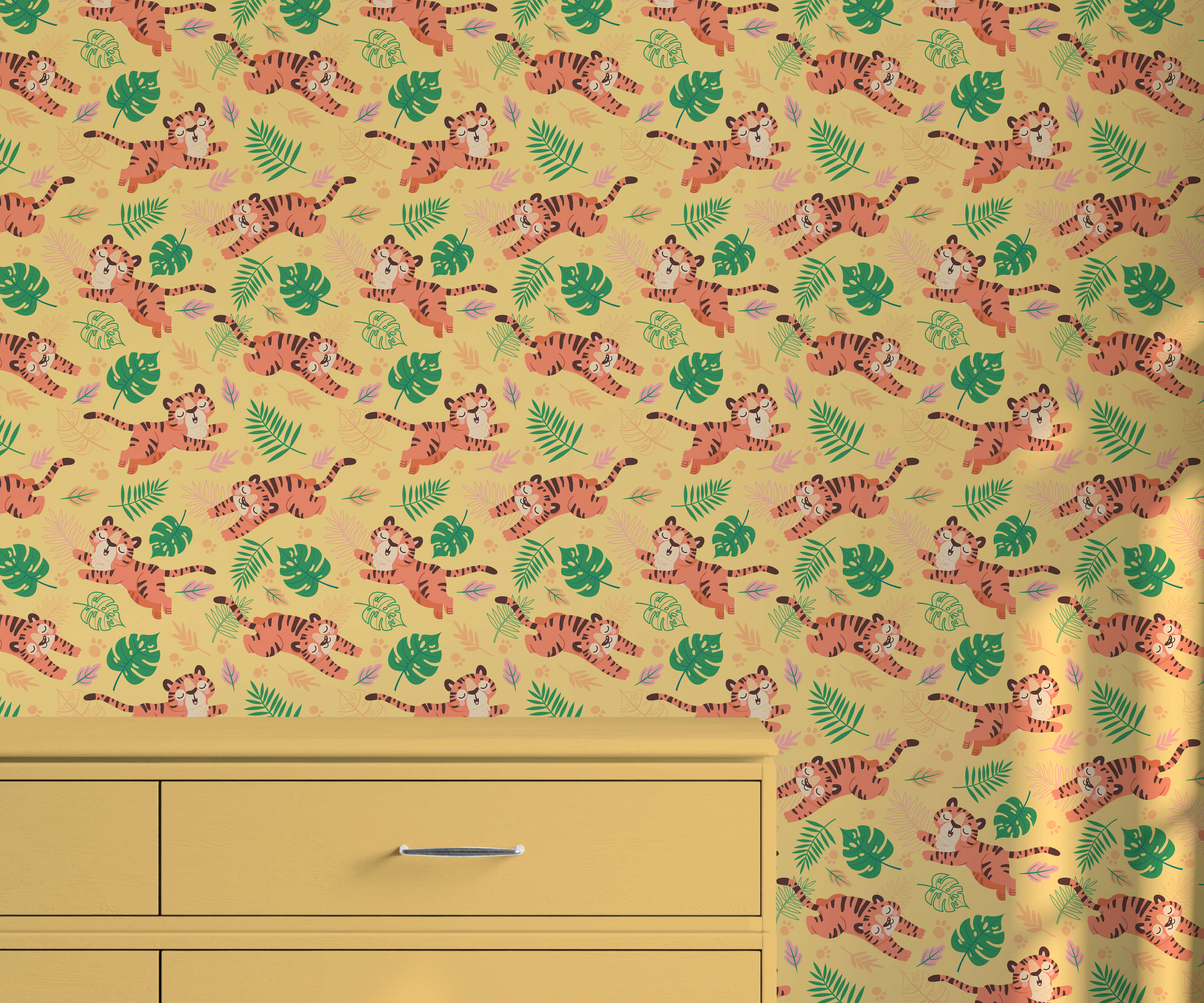 Tandam Cute Tiger Wallpaper - Cheerful Kids | Bobbi Beck – Proleno